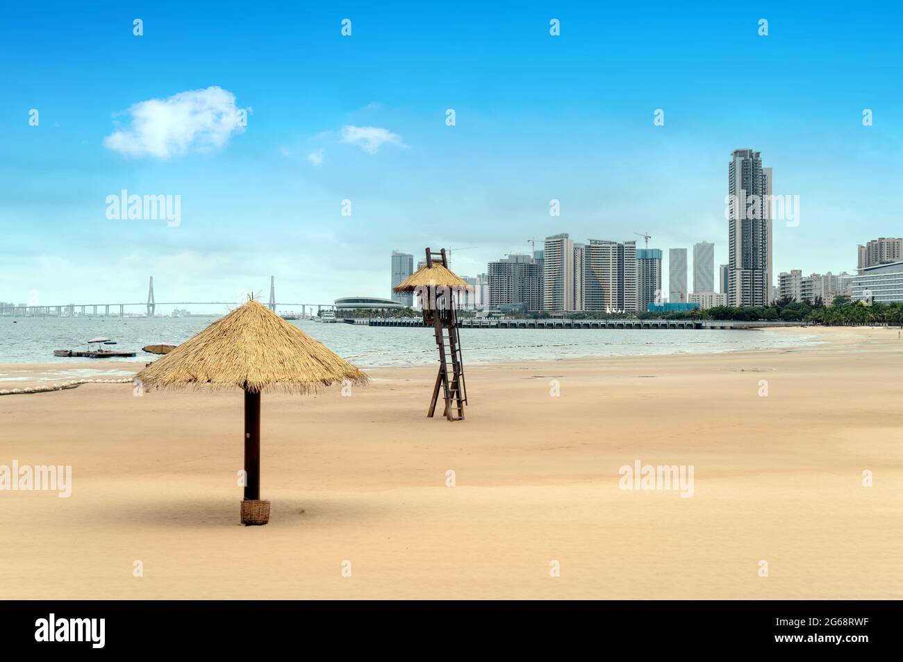Sea and city view of Zhanjiang, China Stock Photo - Alamy