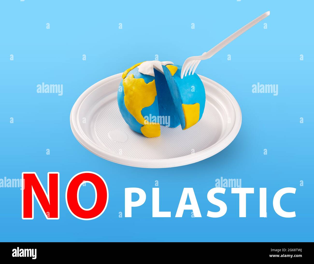 WorldEarth Day concept. Plastic free concept. Pollution problem concept ...