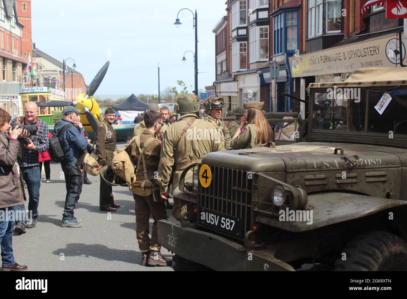 Colwyn Bay rolls back the years for a forties military festival war weekend it includes re ...