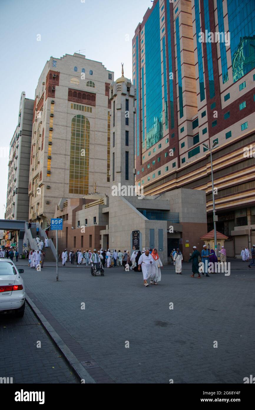 Masjid al-Jinn or Jinn Mosque in Mecca. Lifestyle in Mecca city ...
