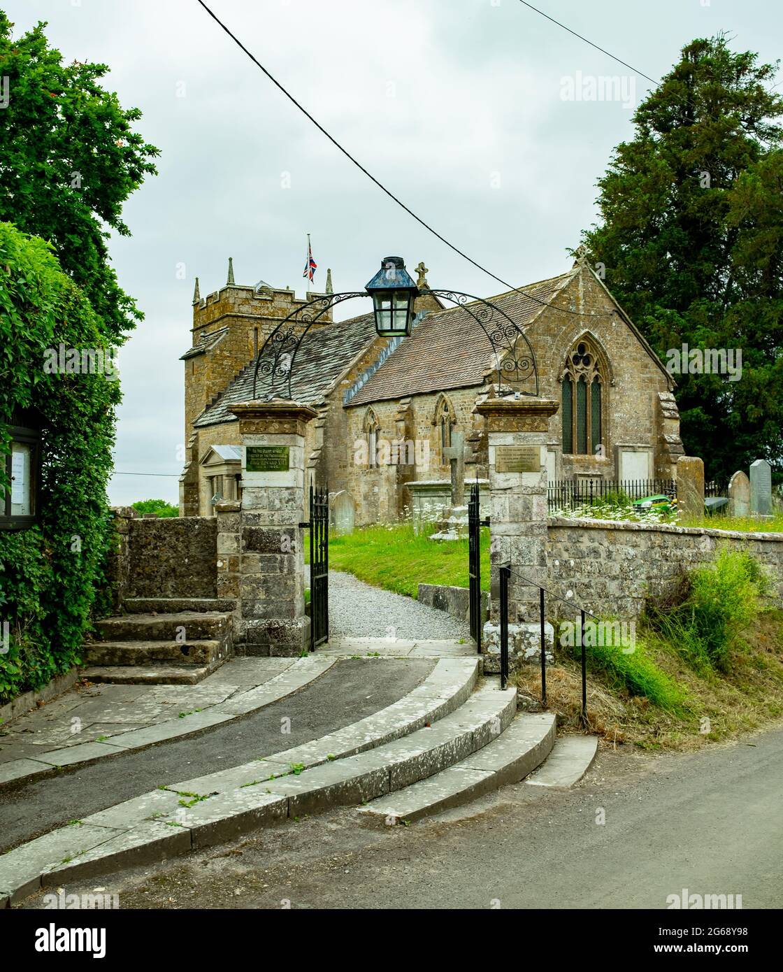 Small and pretty traditional church in the British countryside Stock ...