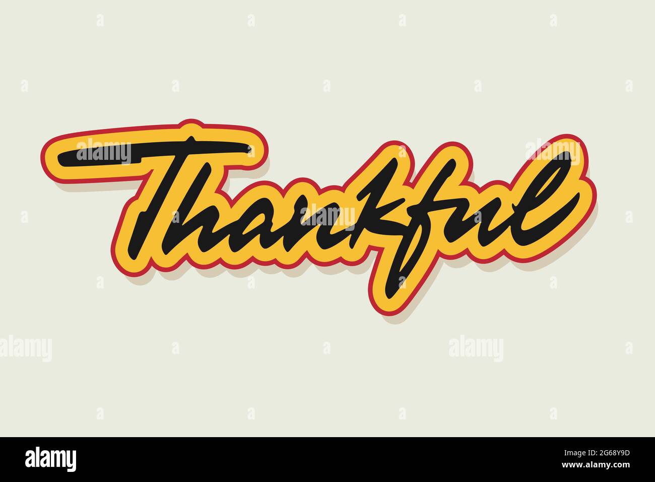 Thankful vector lettering Stock Vector Image & Art - Alamy