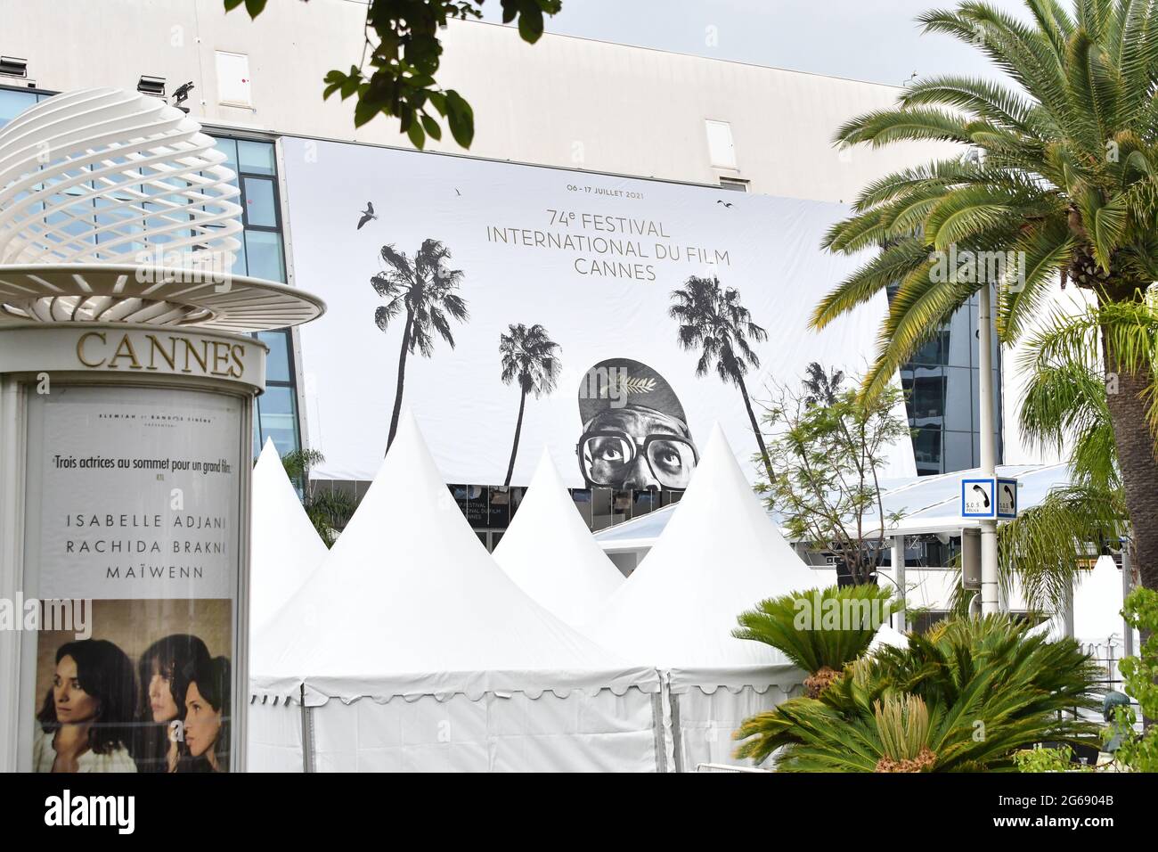 Cannes, France. 04th July, 2021. Cannes Film Festival 2021: the poster ...