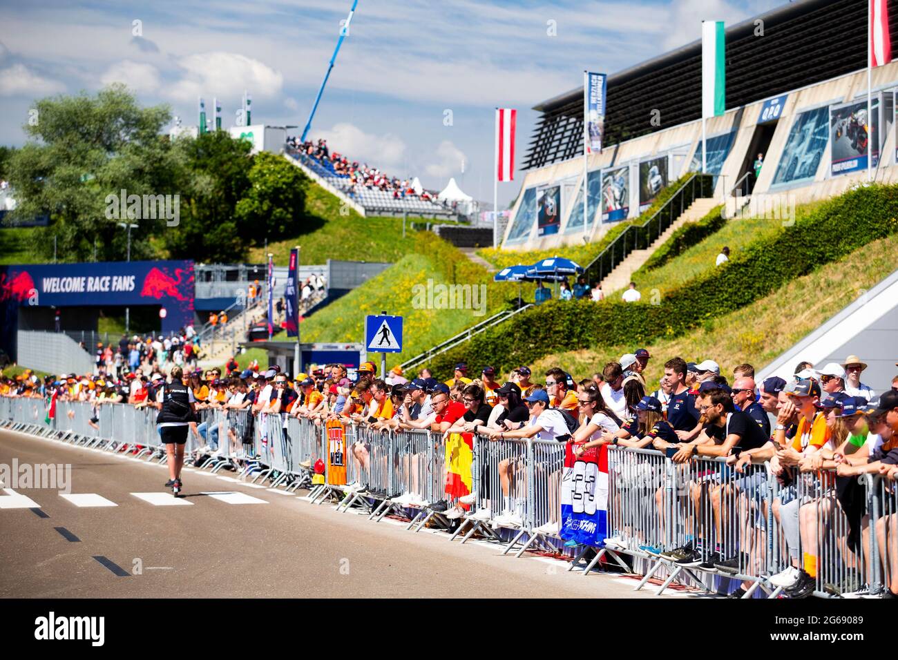 Red bull ring fans hi-res stock photography and images - Alamy
