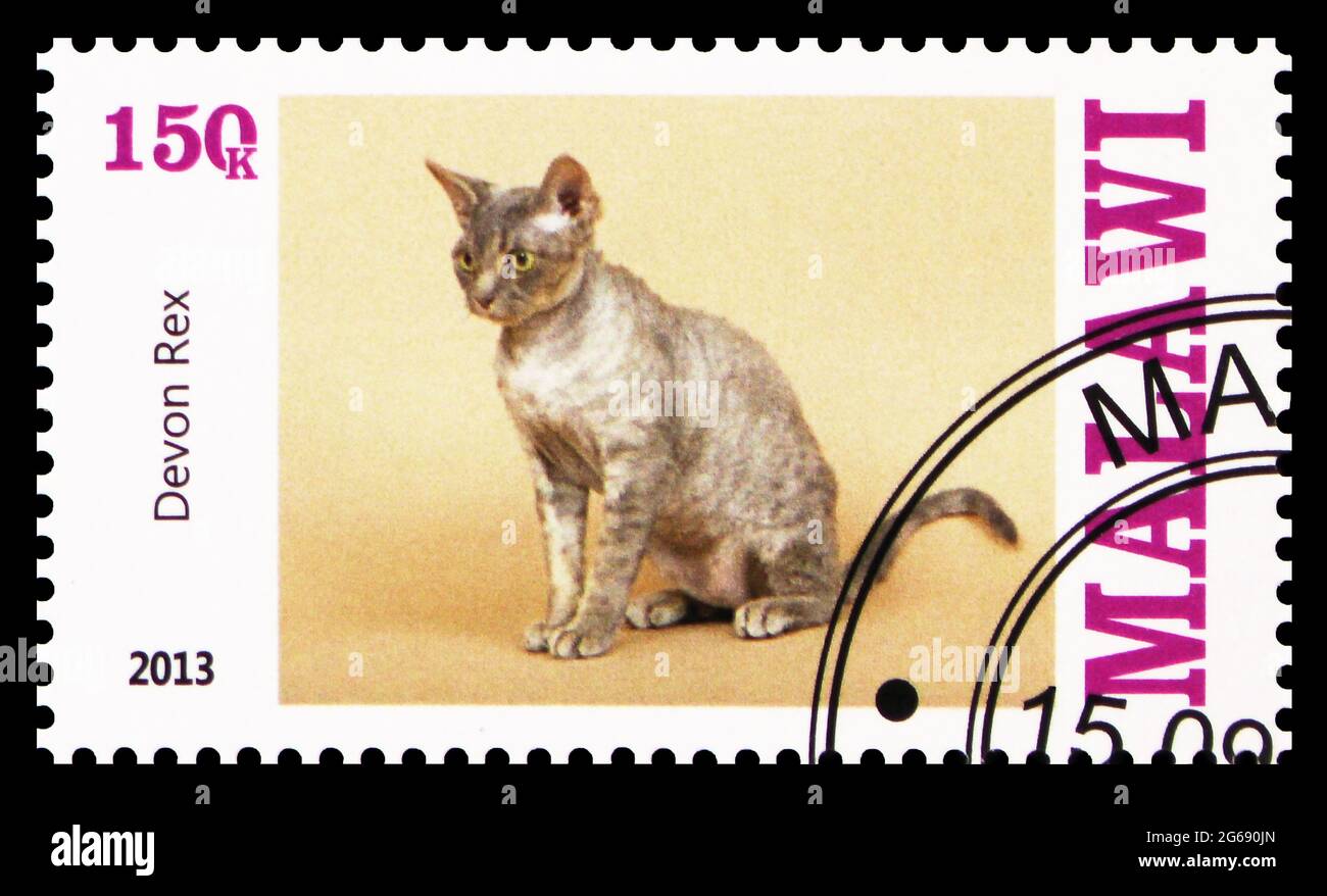 MOSCOW, RUSSIA - MARCH 28, 2020: Postage stamp printed in Malawi shows ...