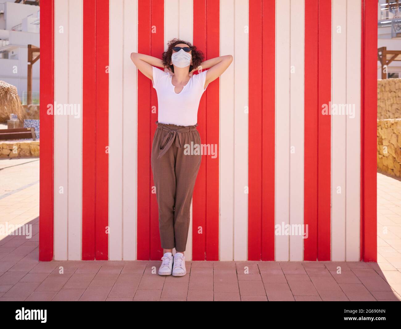 Woman with white hair cape hi-res stock photography and images - Alamy