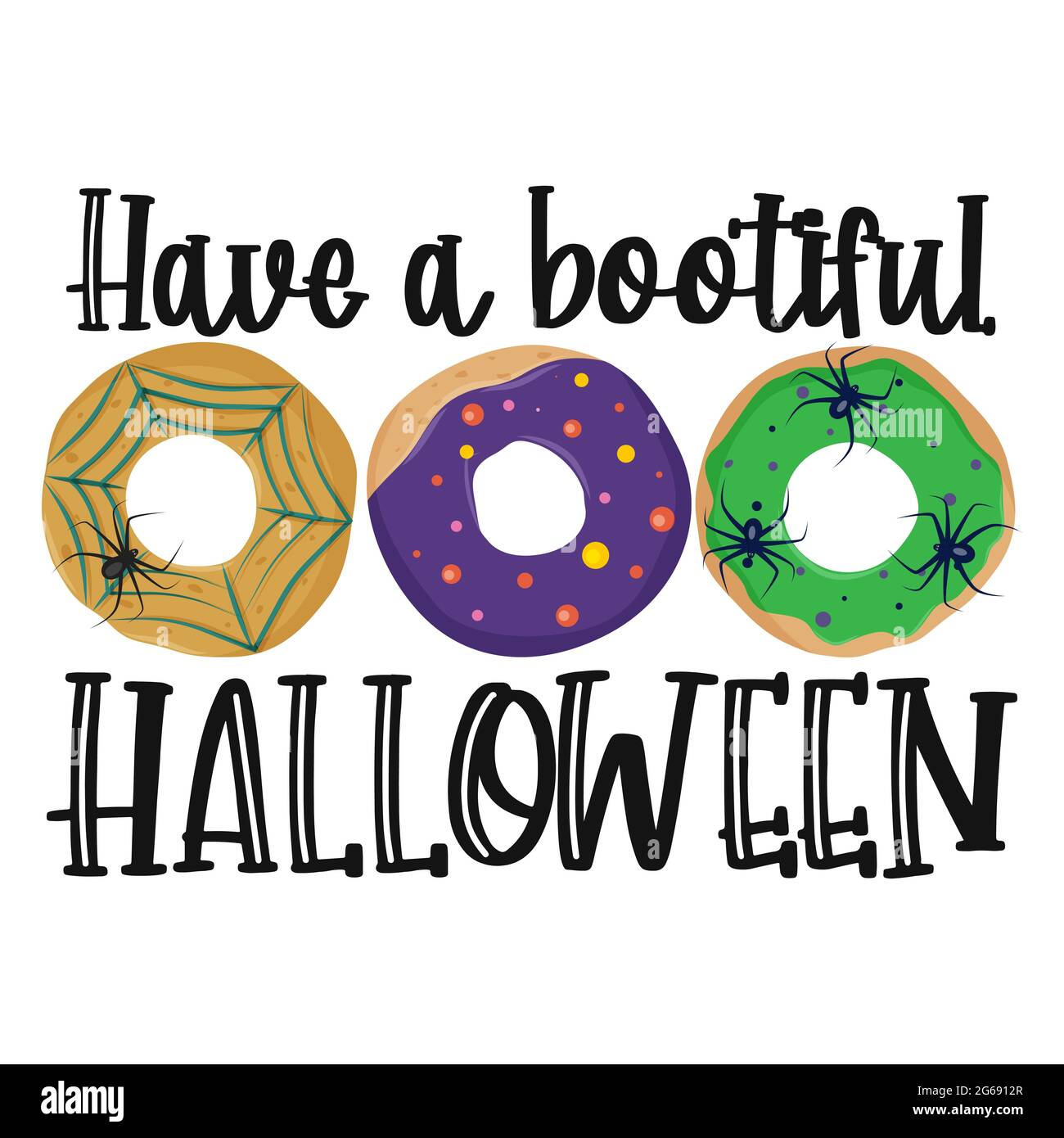 Have a bootiful halloween quote. Vector illustration Stock Vector Image ...