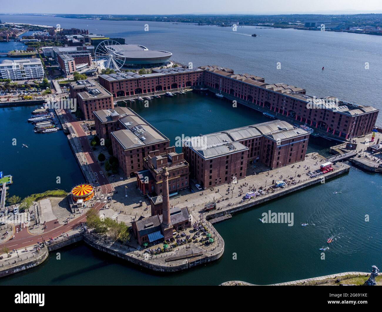 File photo dated 31/5/2021 of an aerial view of The Royal Albert Dock ...