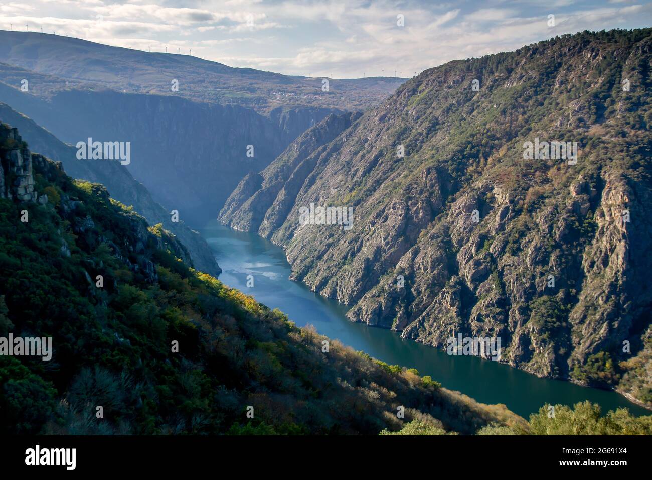 Sil river Canyon in Ribeira Sacra, Galicia, Spain Stock Photo - Alamy