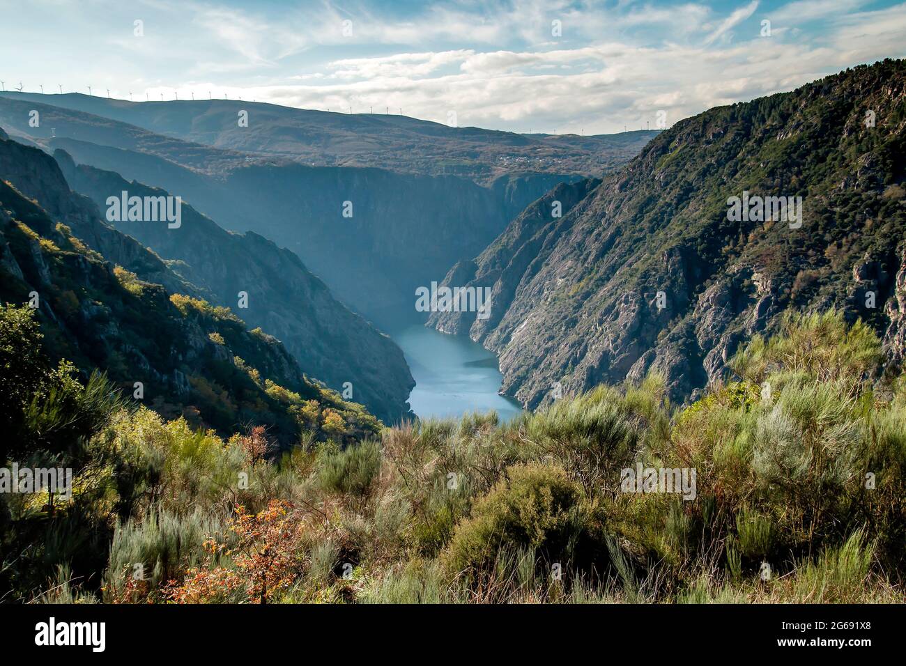 Sil river Canyon in Ribeira Sacra, Galicia, Spain Stock Photo - Alamy