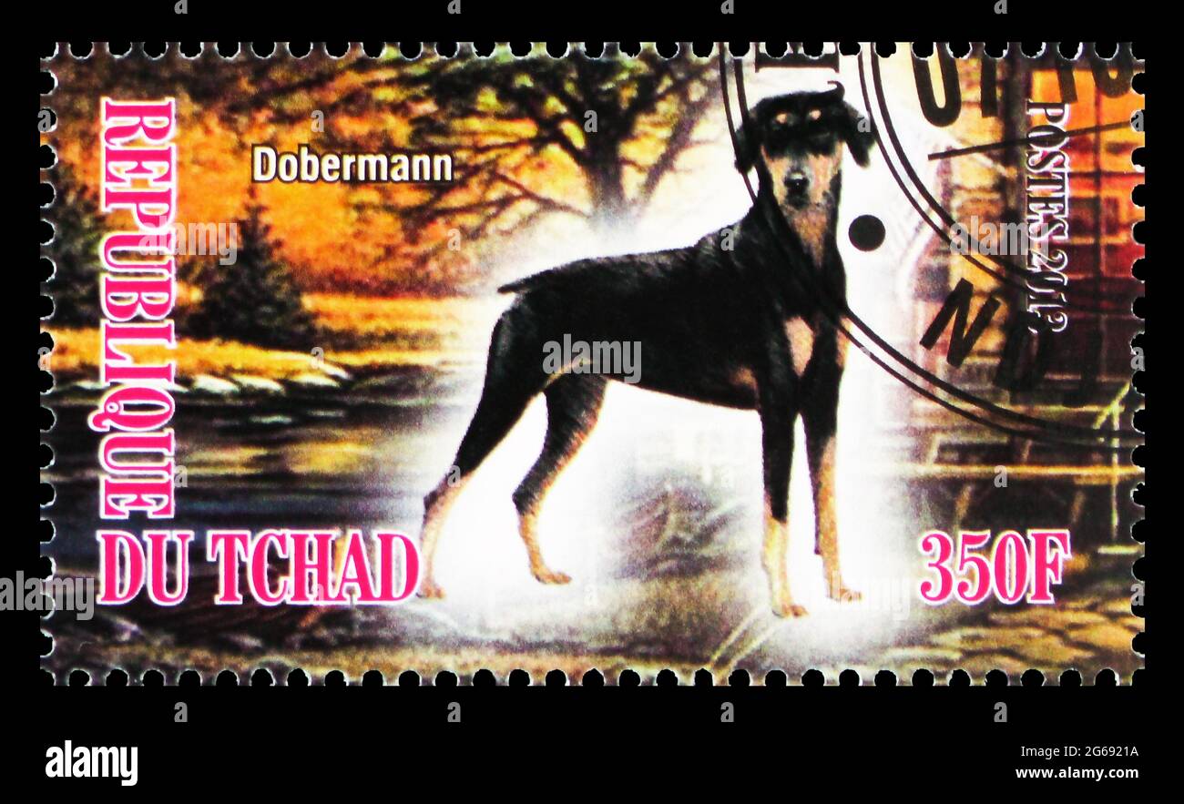 MOSCOW, RUSSIA - MARCH 28, 2020: Postage stamp printed in Chad shows ...