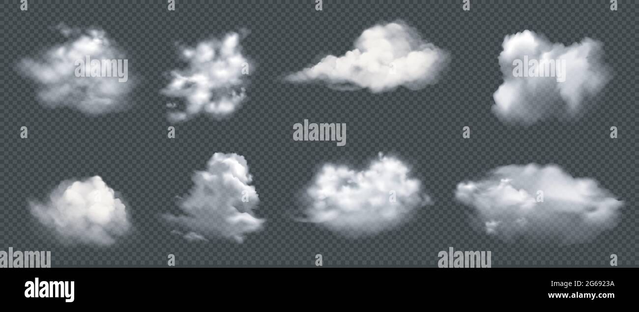 Set of realistic clouds Stock Vector Image & Art - Alamy