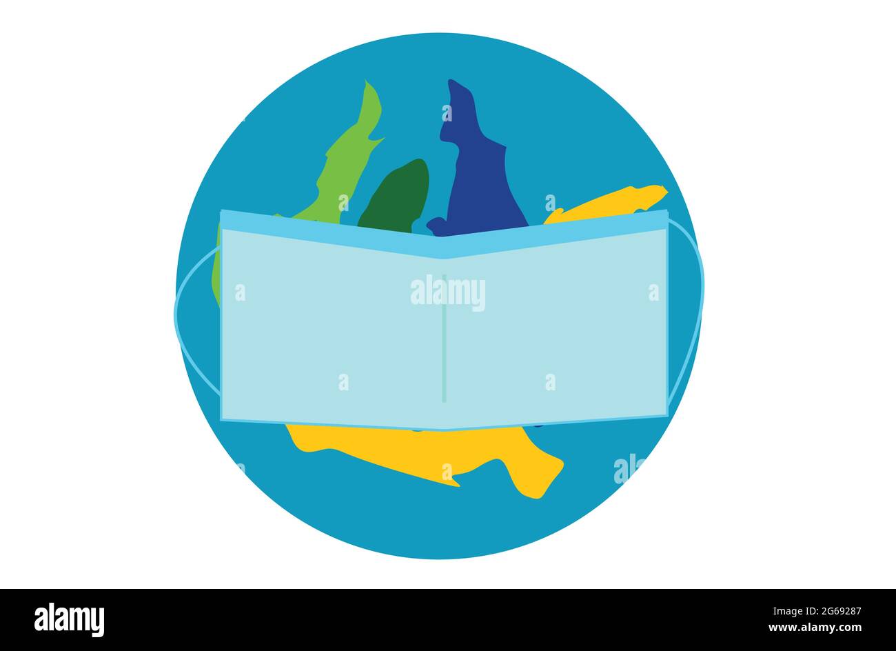 Earth wearing mask vector template Stock Vector Image & Art - Alamy