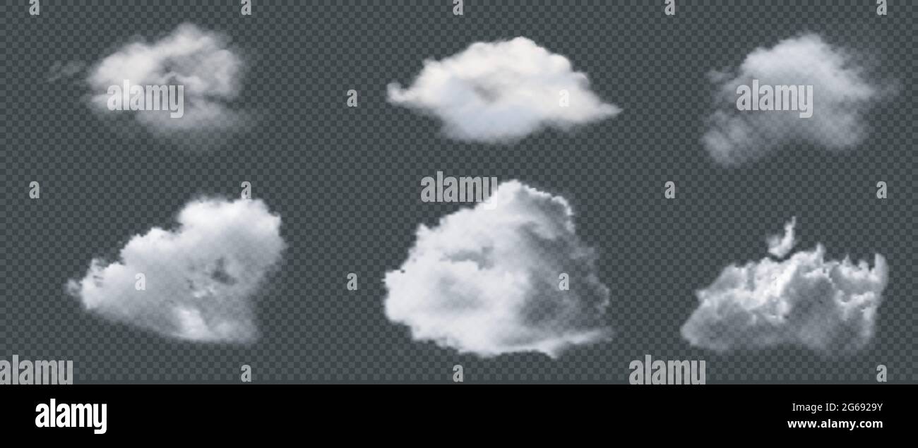 Vector set of realistic isolated cloud Stock Vector Image & Art - Alamy