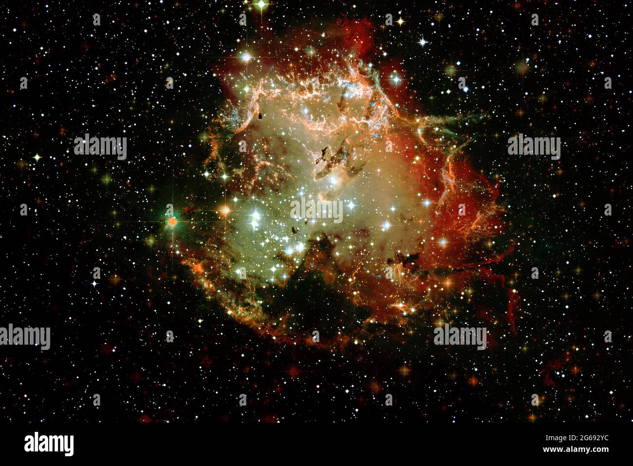 Cluster of stars. Starfield. Nebula. Elements of this image furnished ...