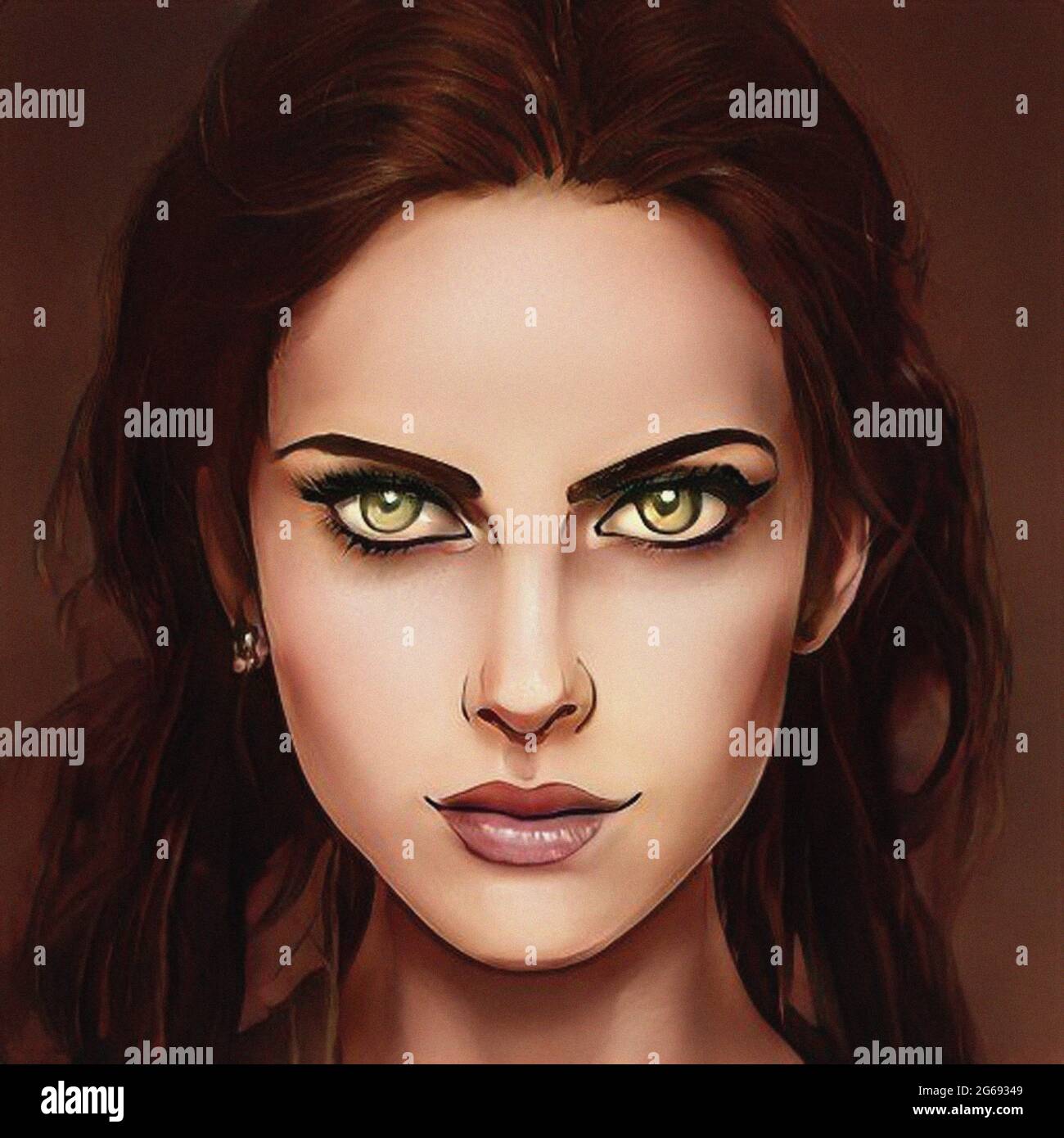 A Role playing character portrait Stock Photo - Alamy