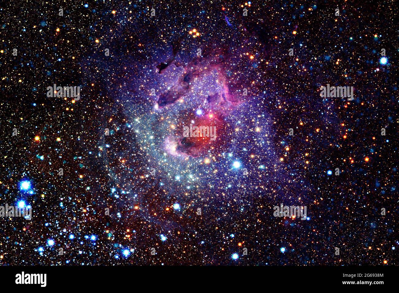 Cluster of stars. Starfield. Nebula. Elements of this image furnished ...