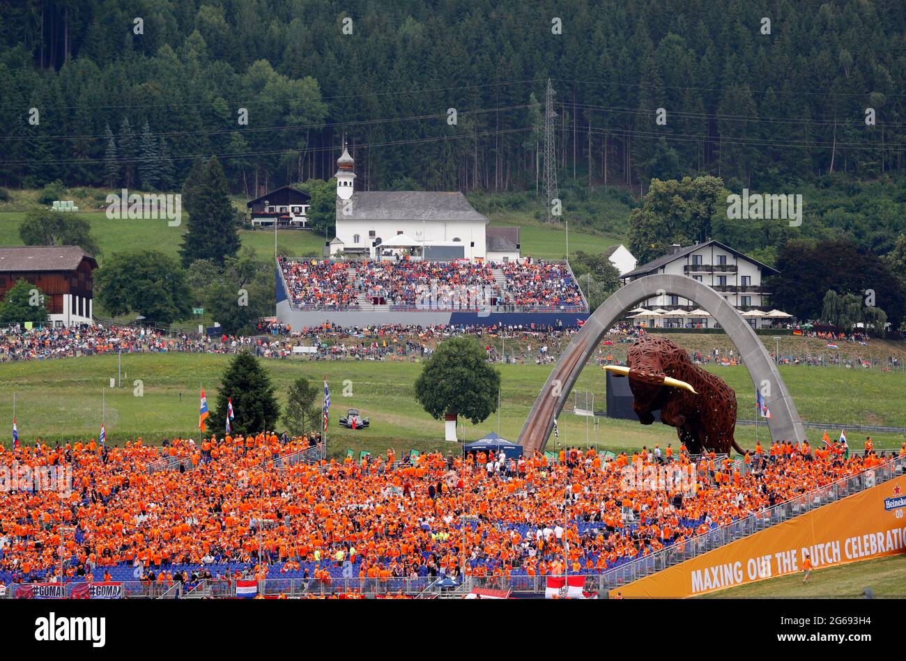 Austrian fans in the stands hi-res stock photography and images - Alamy