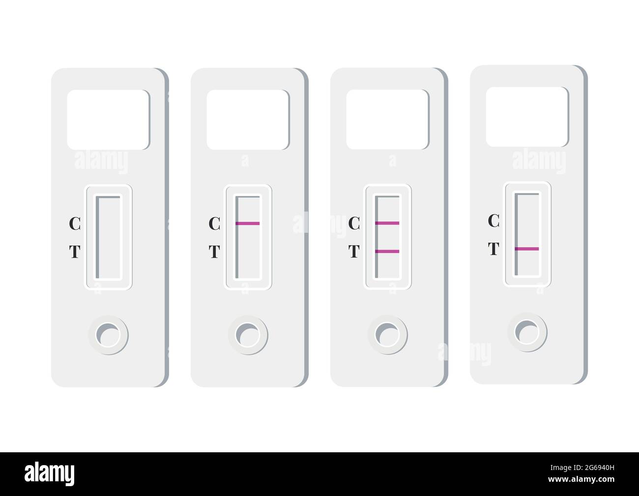 Antigen test covid Stock Vector Images - Alamy