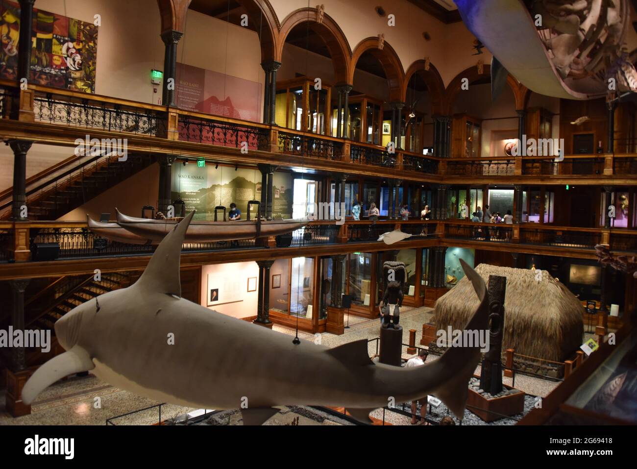 Oahu, Hawaii. U.S.A. 6/9/2021. (Ambient light/flash) Bishop Museum 1889 ...