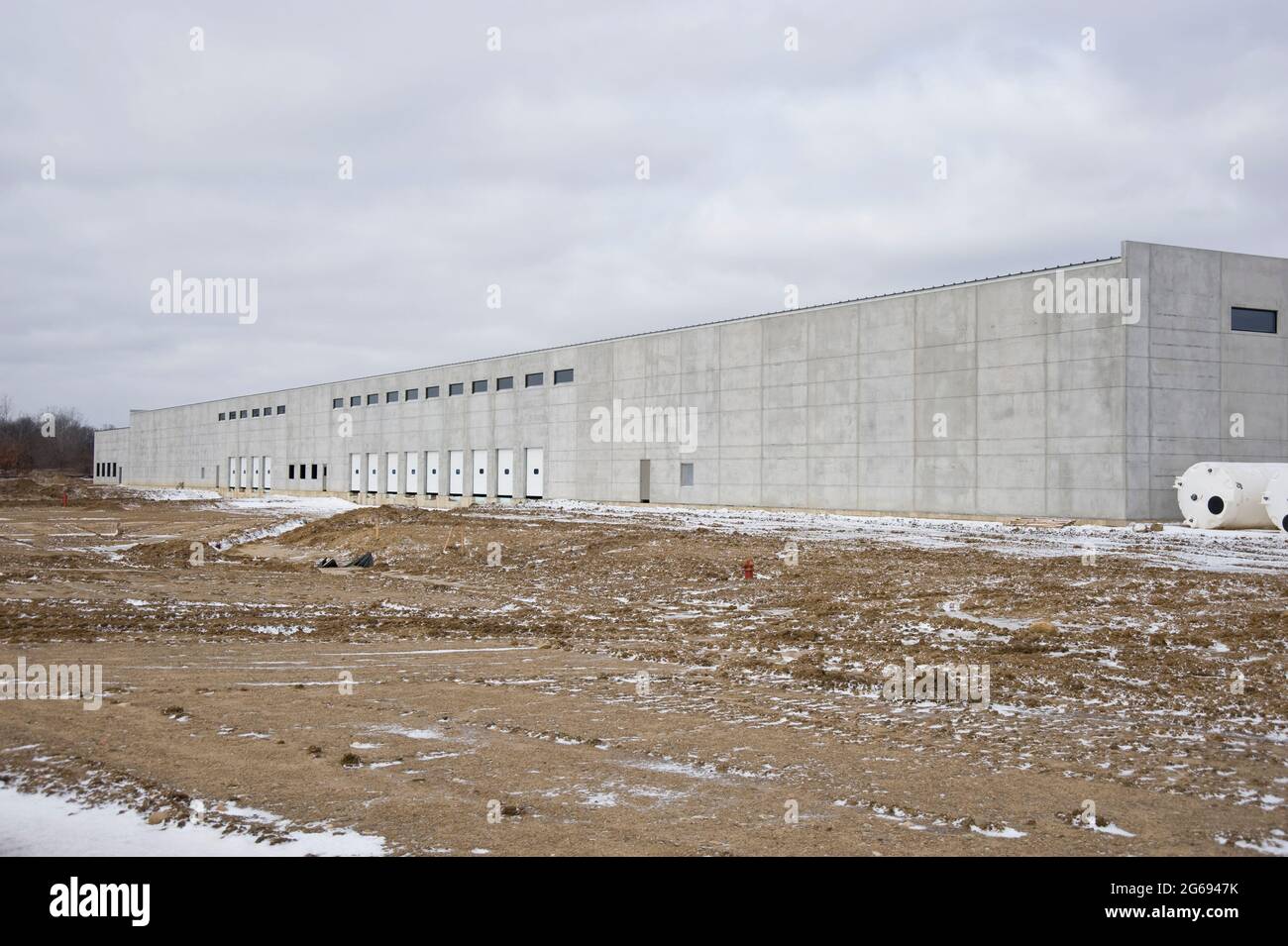 Warehouse Under Construction Stock Photo - Alamy