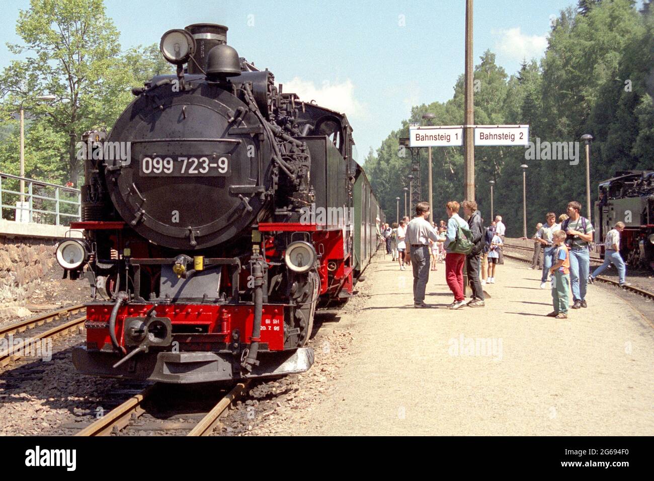 The Freital Hainsberg narrow gauge railway in 1996 Stock Photo - Alamy
