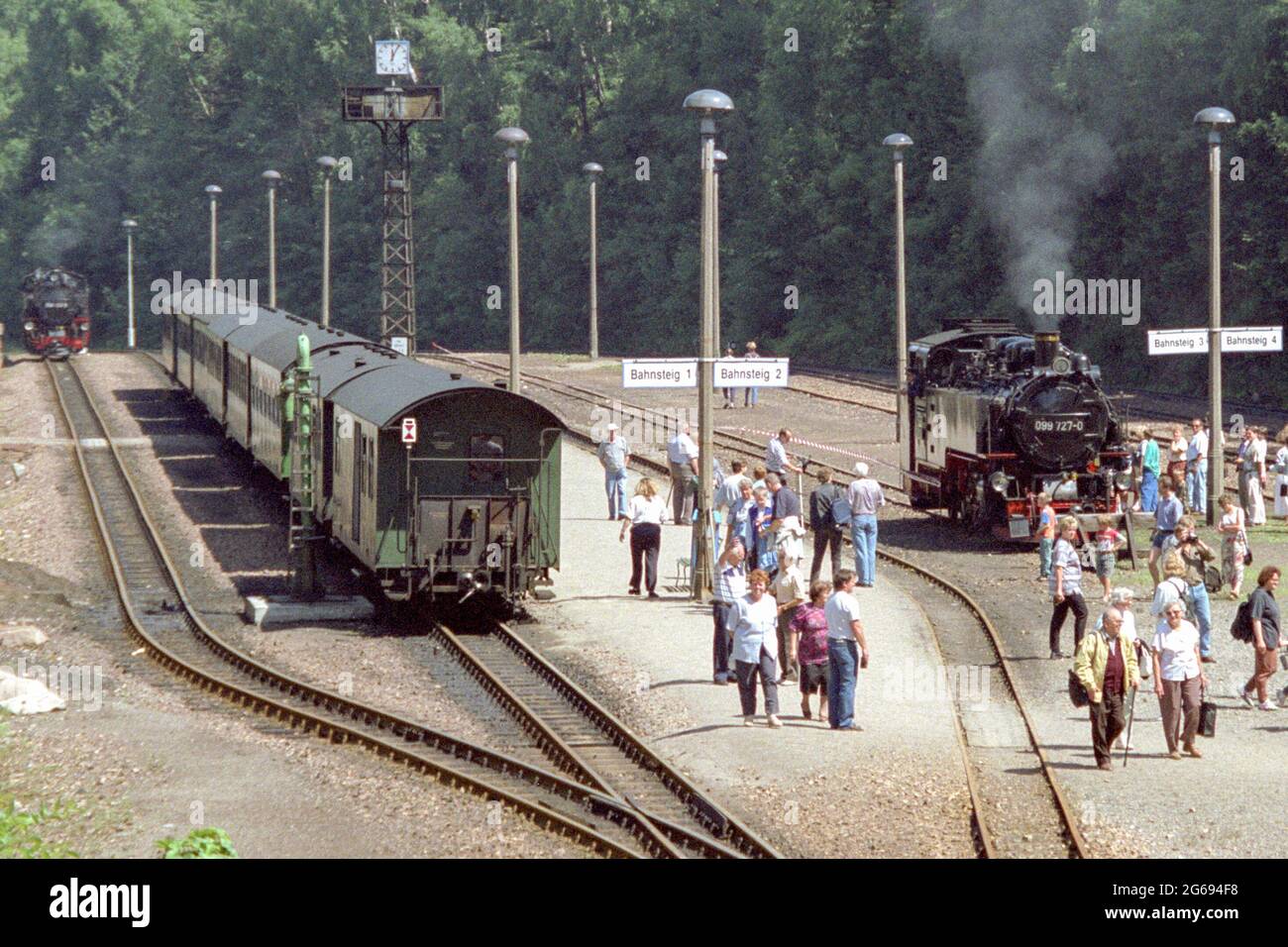 The Freital Hainsberg narrow gauge railway in 1996 Stock Photo - Alamy