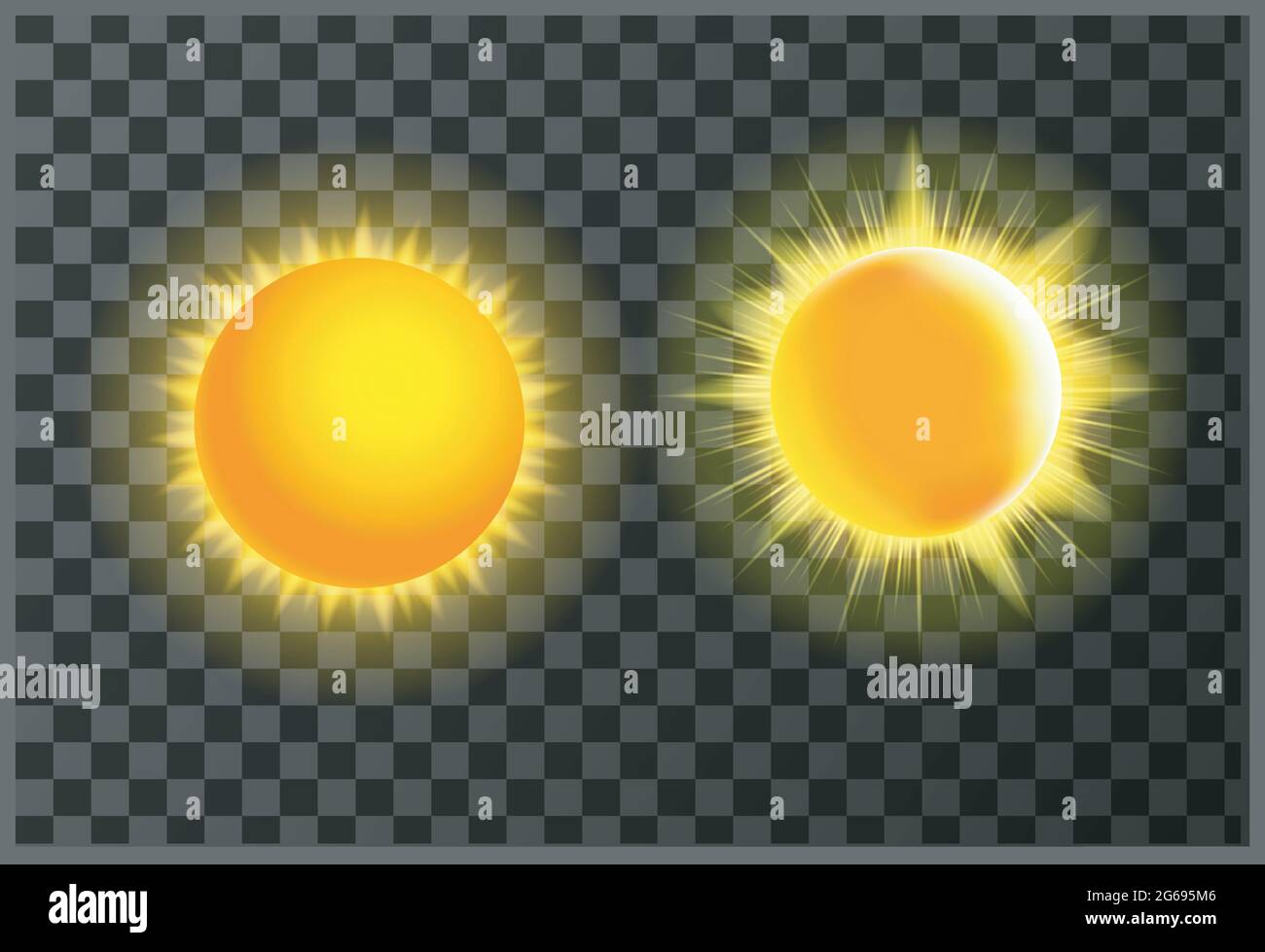 Glowing Sun Rays Free Vector Stock Vector Image & Art - Alamy