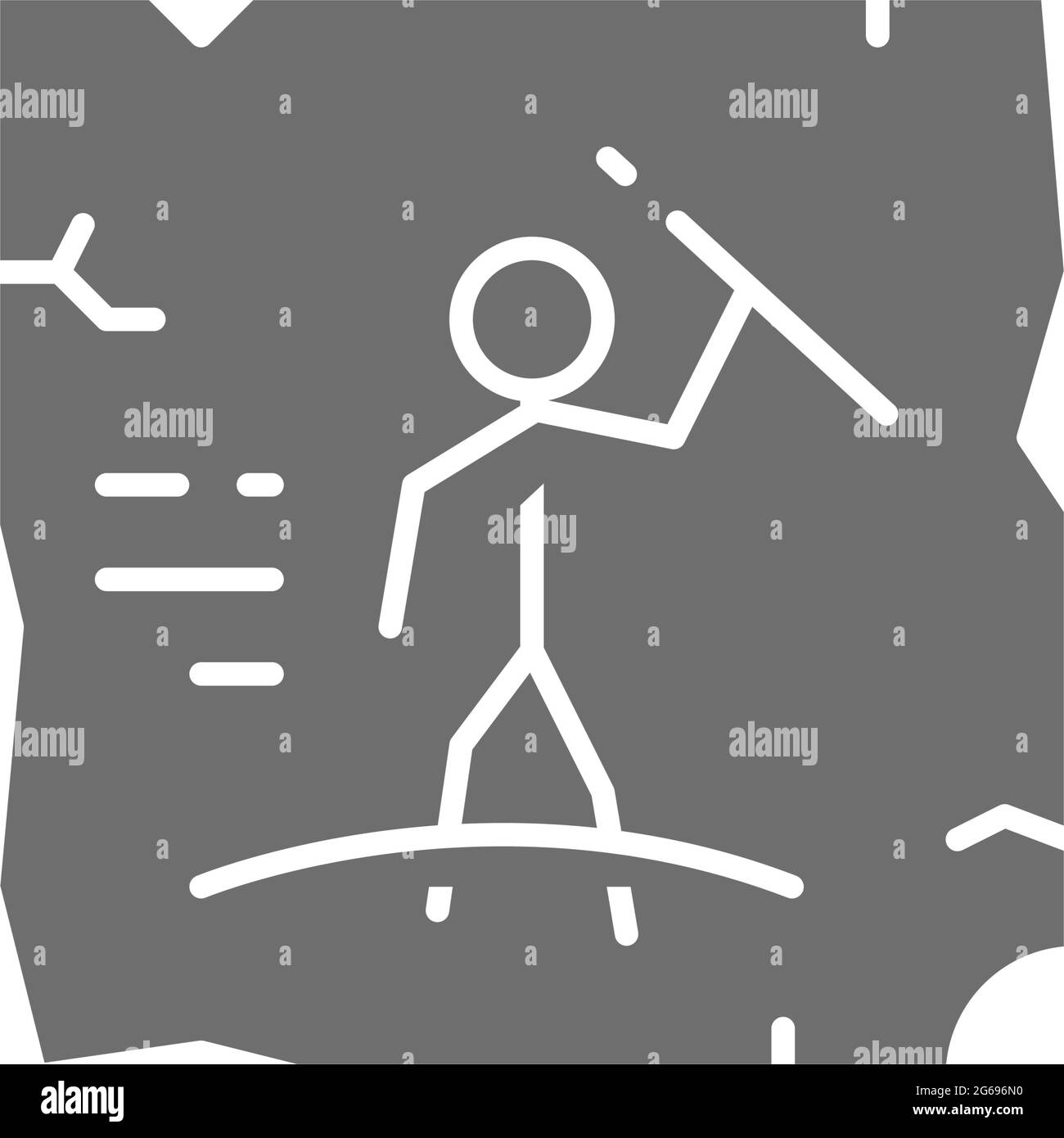 Wall rock painting Black and White Stock Photos & Images - Alamy