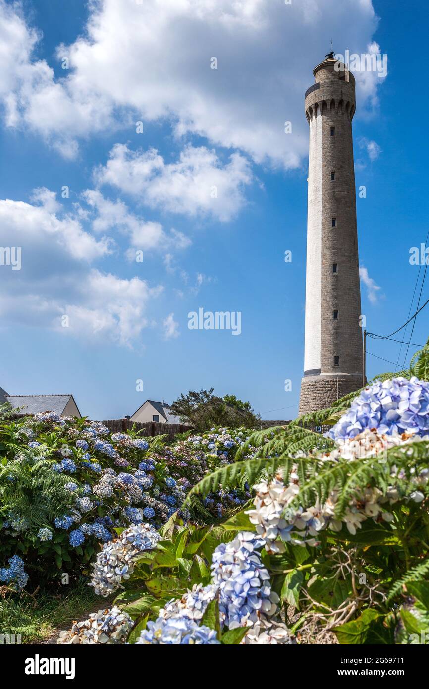 FINISTERE (29) PLOUARZEL, TREZIEN LIGHTHOUSE Stock Photo - Alamy