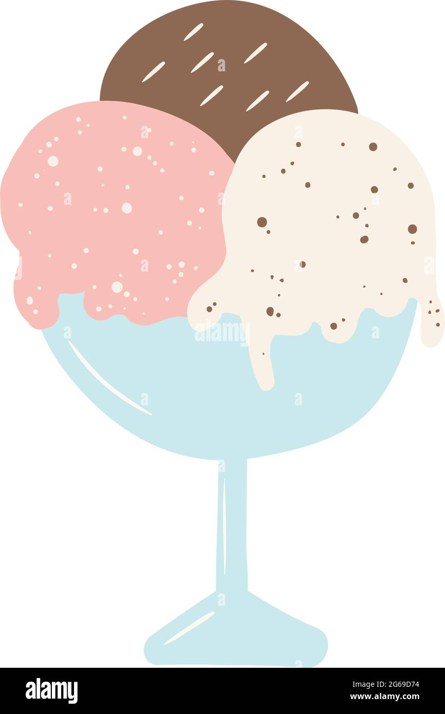 Ice Cream Sundae With Sprinkles Clipart