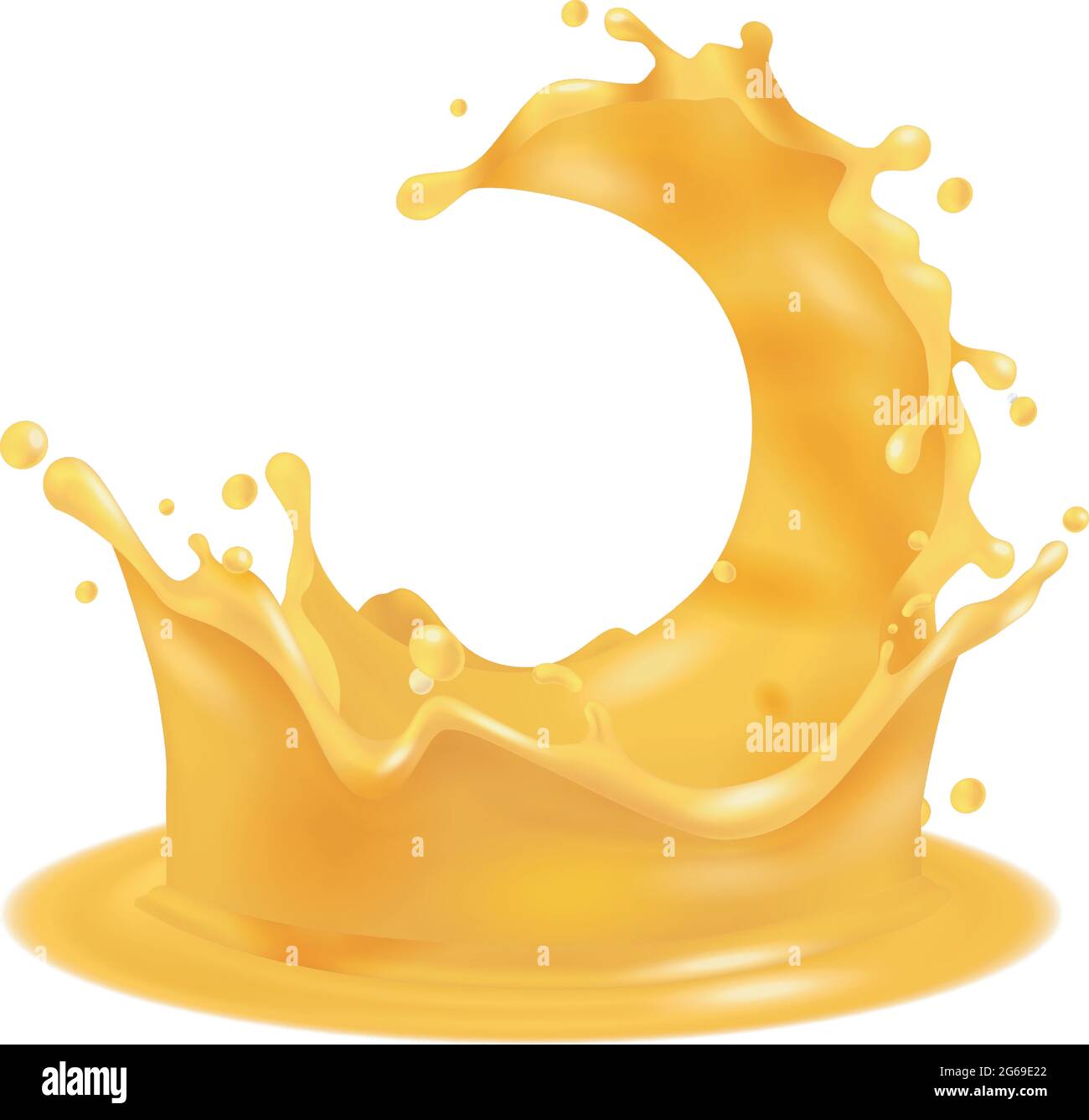 Orange juice splash Stock Vector Image & Art - Alamy