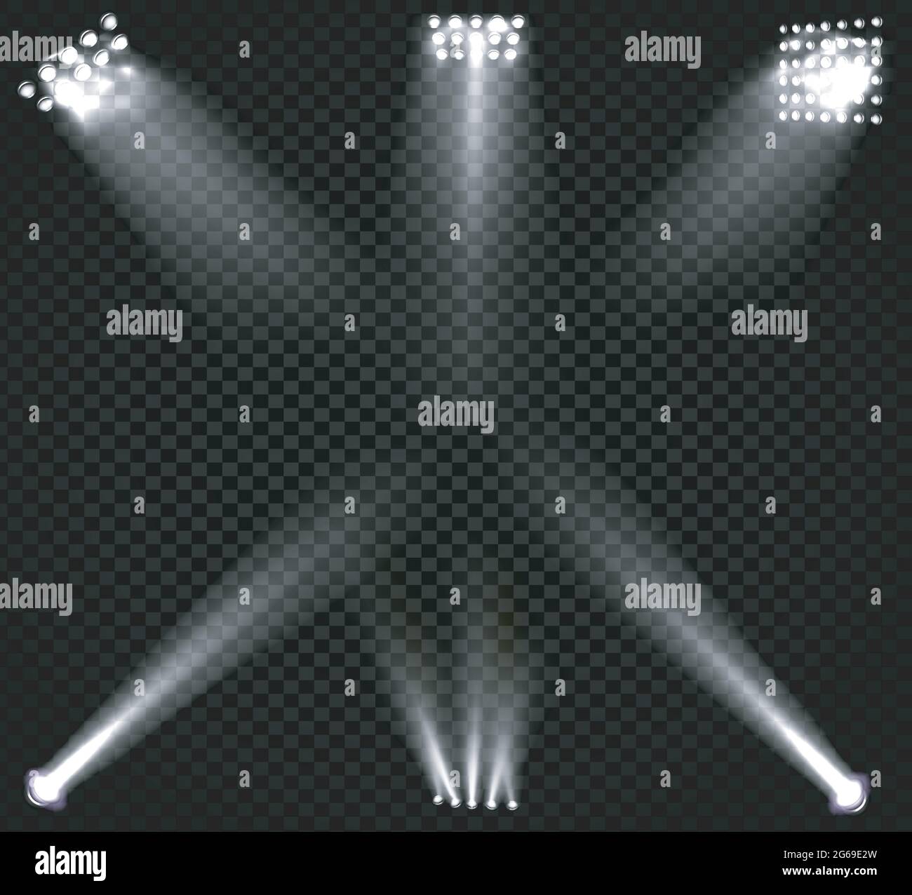 Scene illumination big collection, transparent effects Stock Vector ...