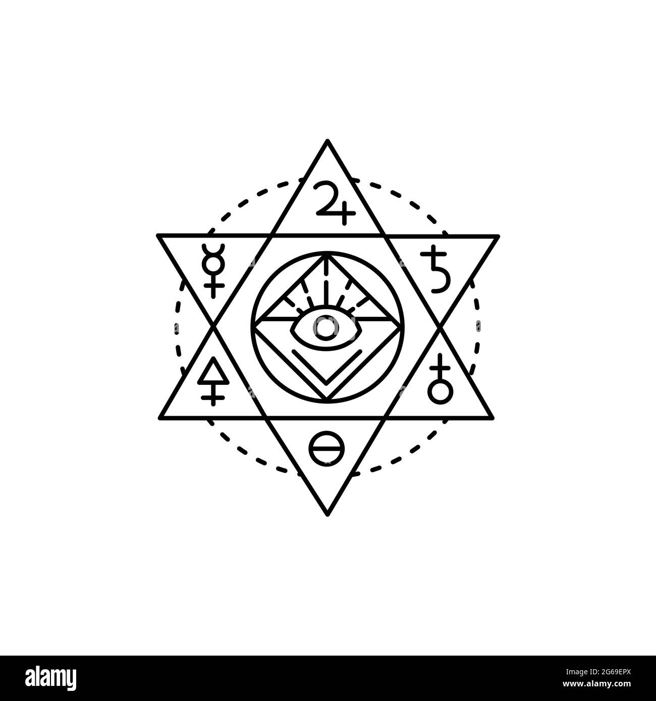 Spiritualism symbol Stock Vector Images - Alamy