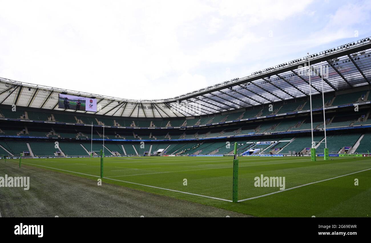 Twickenham, London, UK. 4th July, 2021. International Rugby, Autumn ...