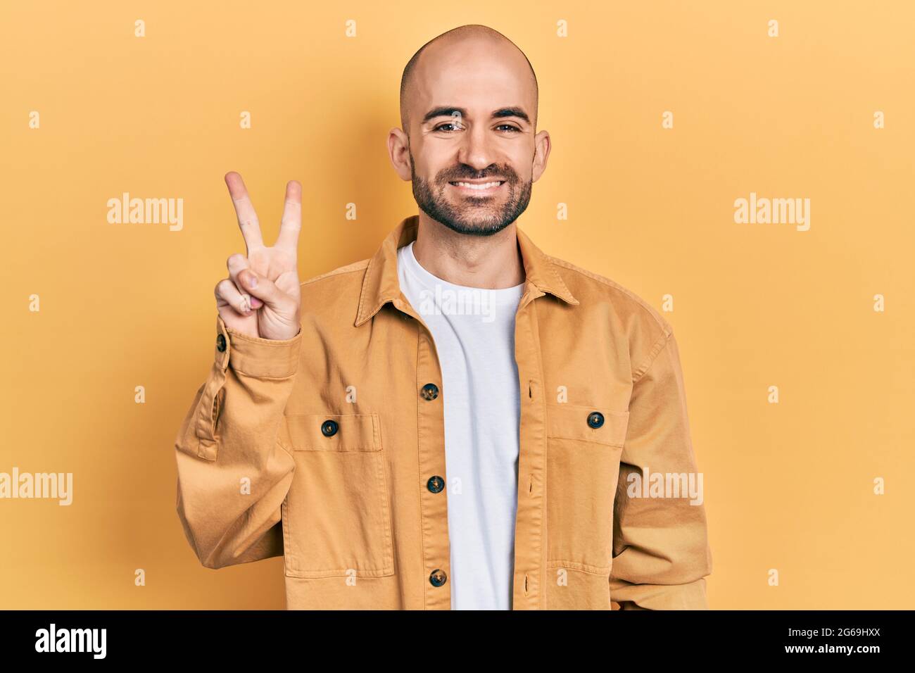 Bald man winking hi-res stock photography and images - Alamy