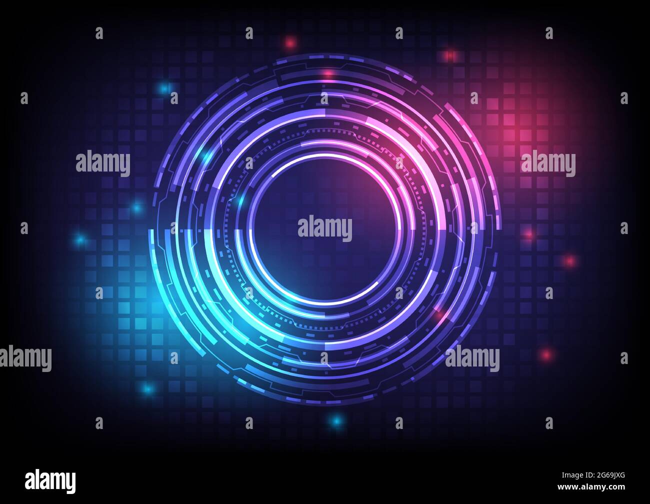 Abstract hologram high tech background. Virtual reality technology ...