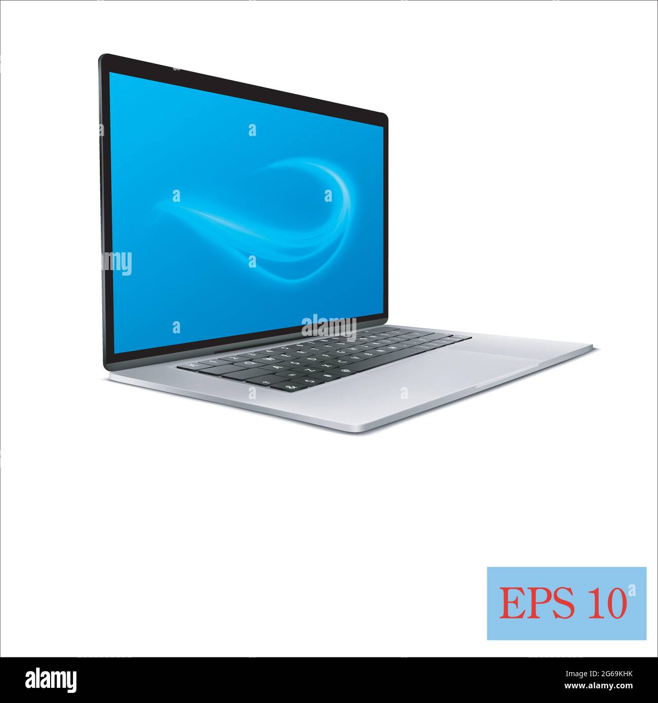 laptop 3d with isolated white background Stock Vector Image & Art - Alamy