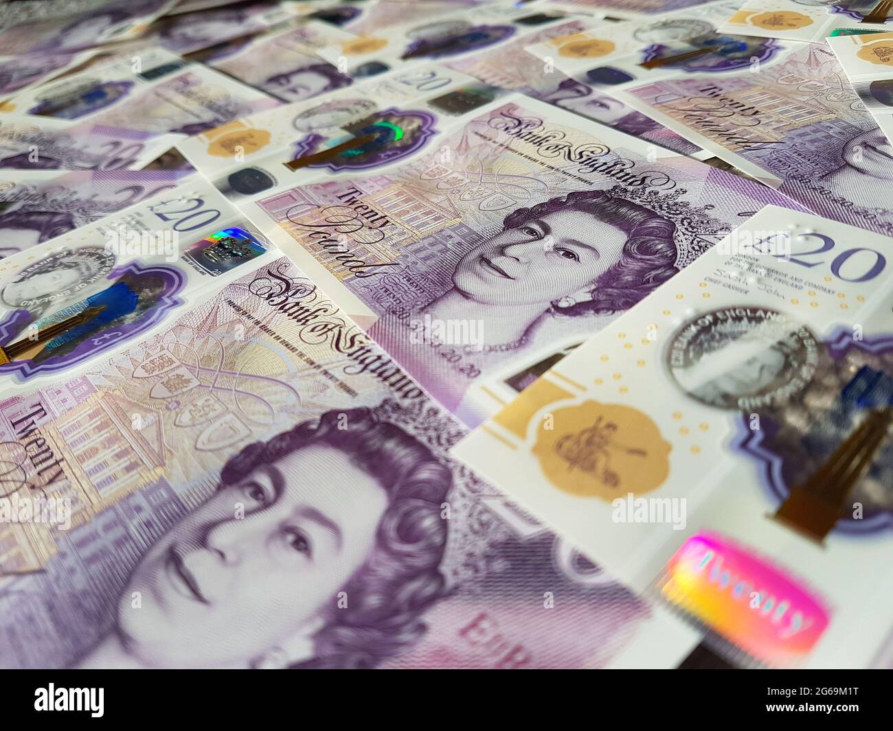 New UK Great British Pounds Sterling Polymer Twenty Pound notes from ...