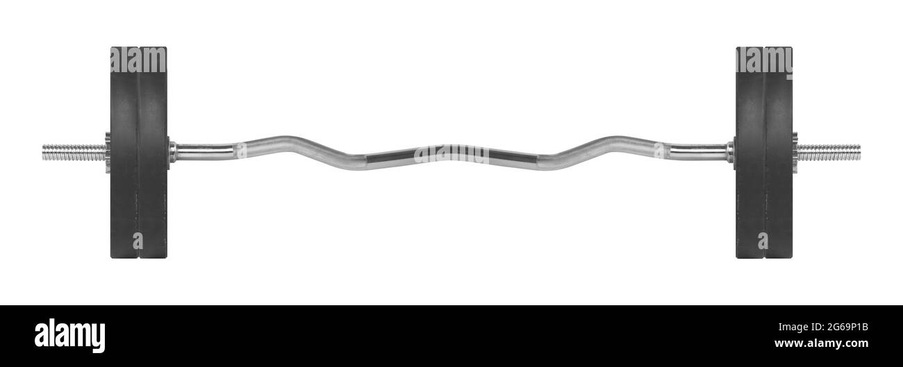 Sport and fitness - Big images Front view Barbell closeup EZ curl bars ...