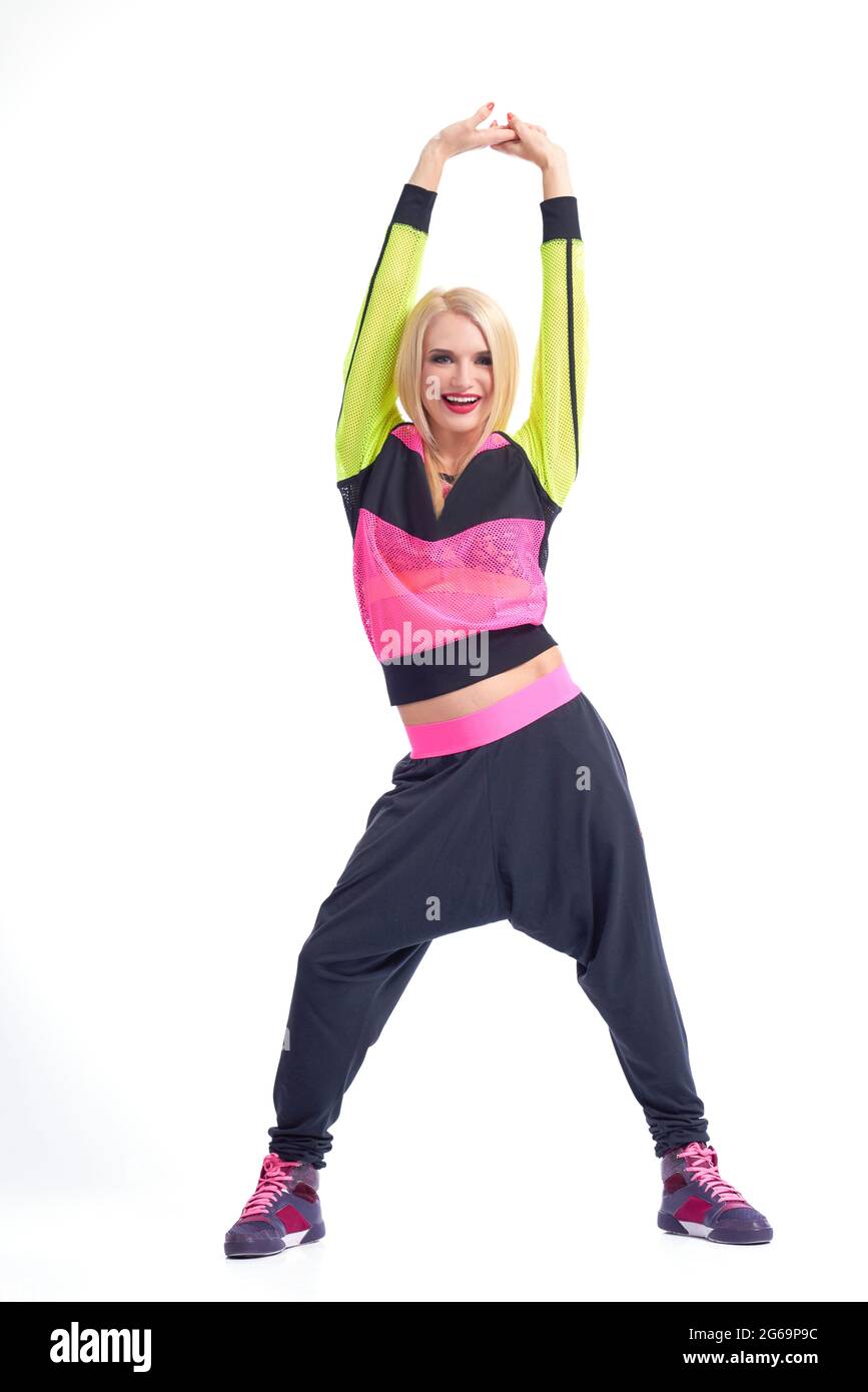 Woman in a dance move hi-res stock photography and images - Alamy