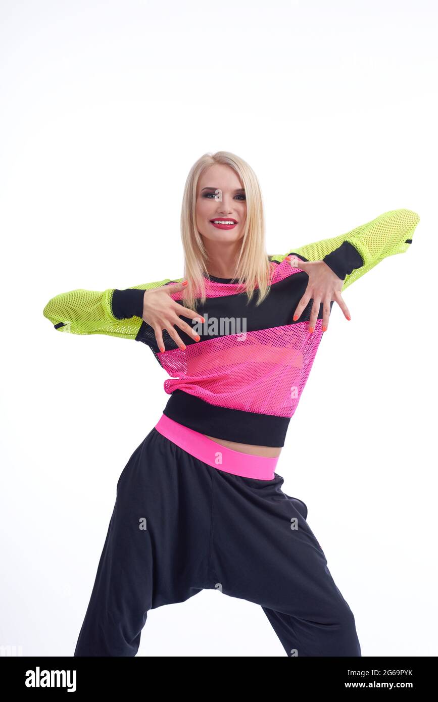 Woman in a dance move hi-res stock photography and images - Alamy