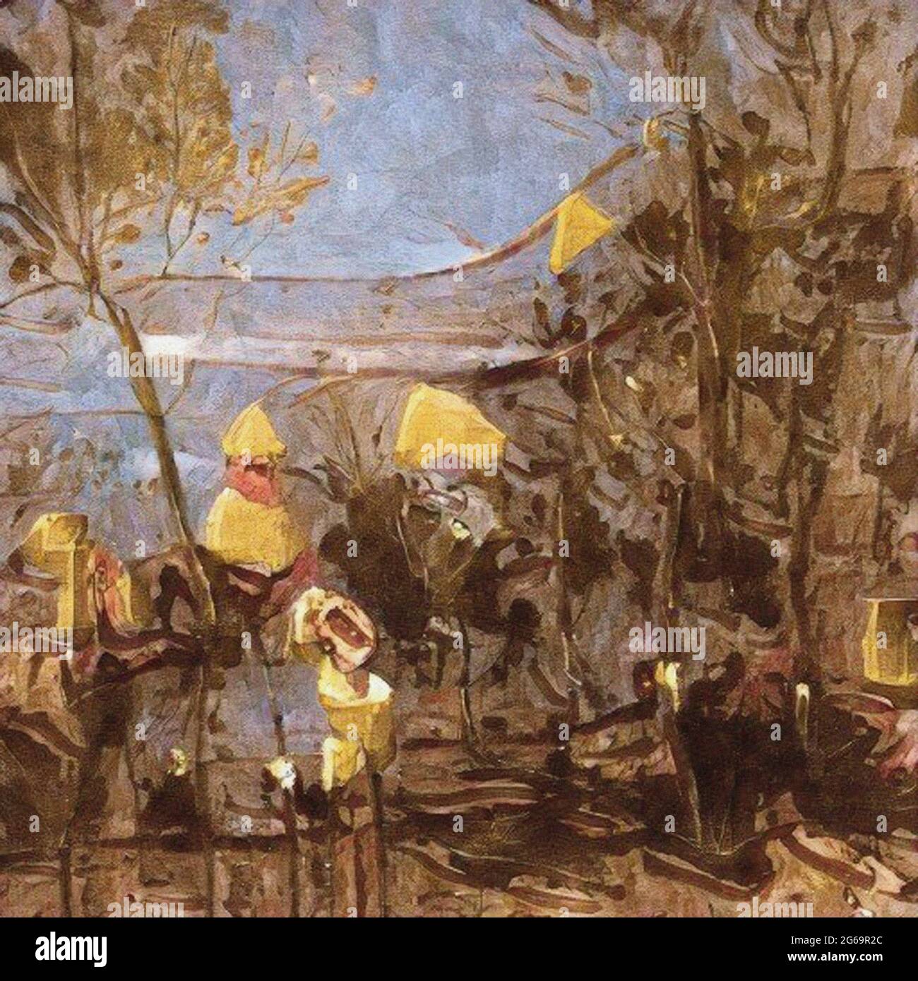 Expressionistic landscape artwork Stock Photo - Alamy