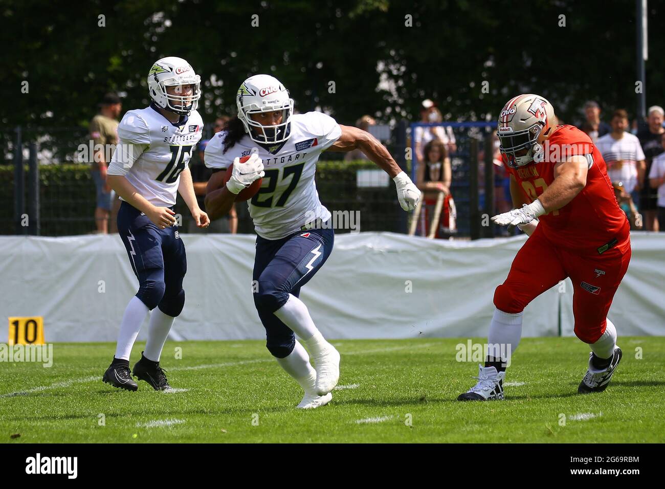 Berlin, Germany. 04th July, 2021. American Football: Pro League ELF ...