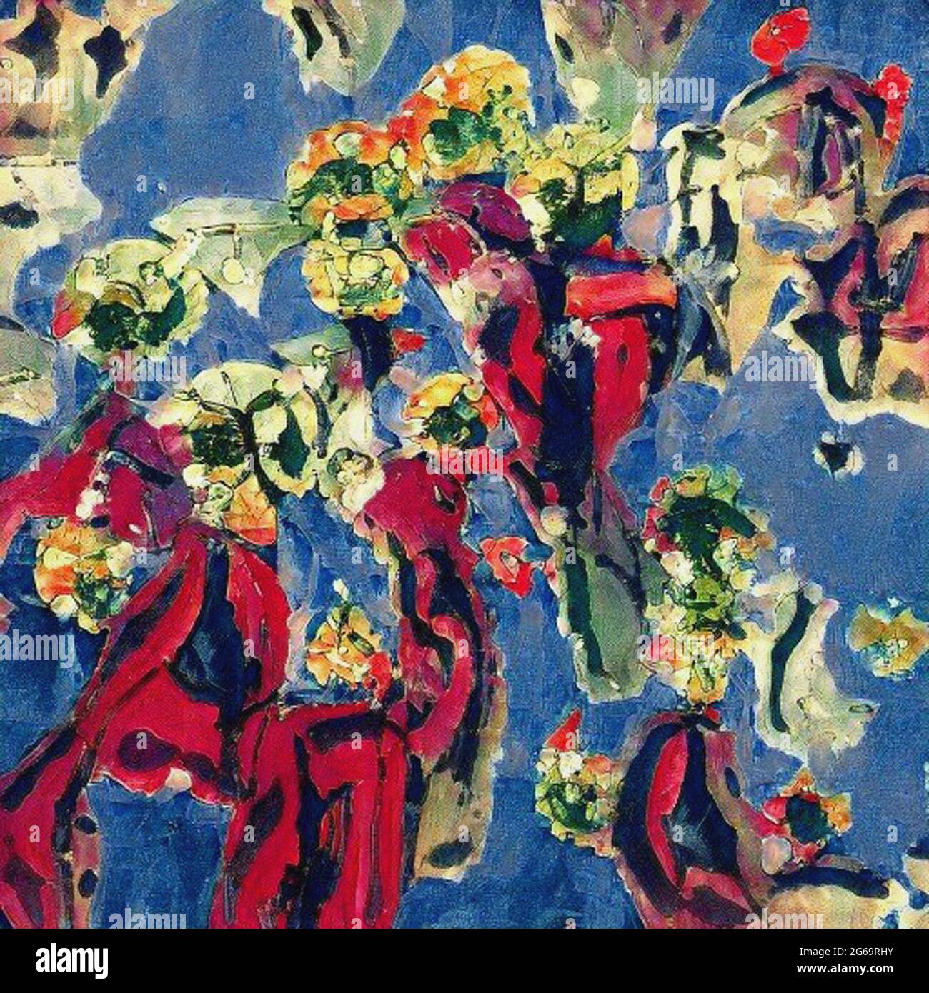 Expressionistic landscape artwork Stock Photo - Alamy