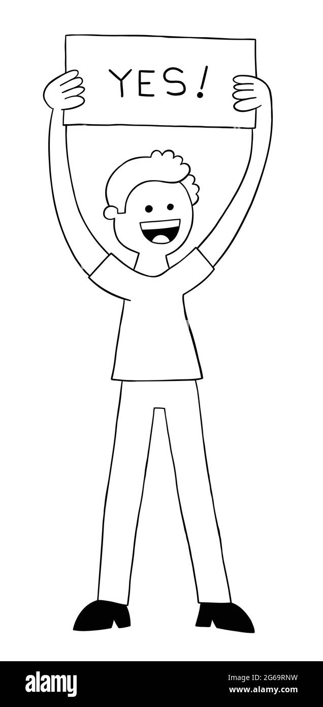 Yes Clipart Black And White