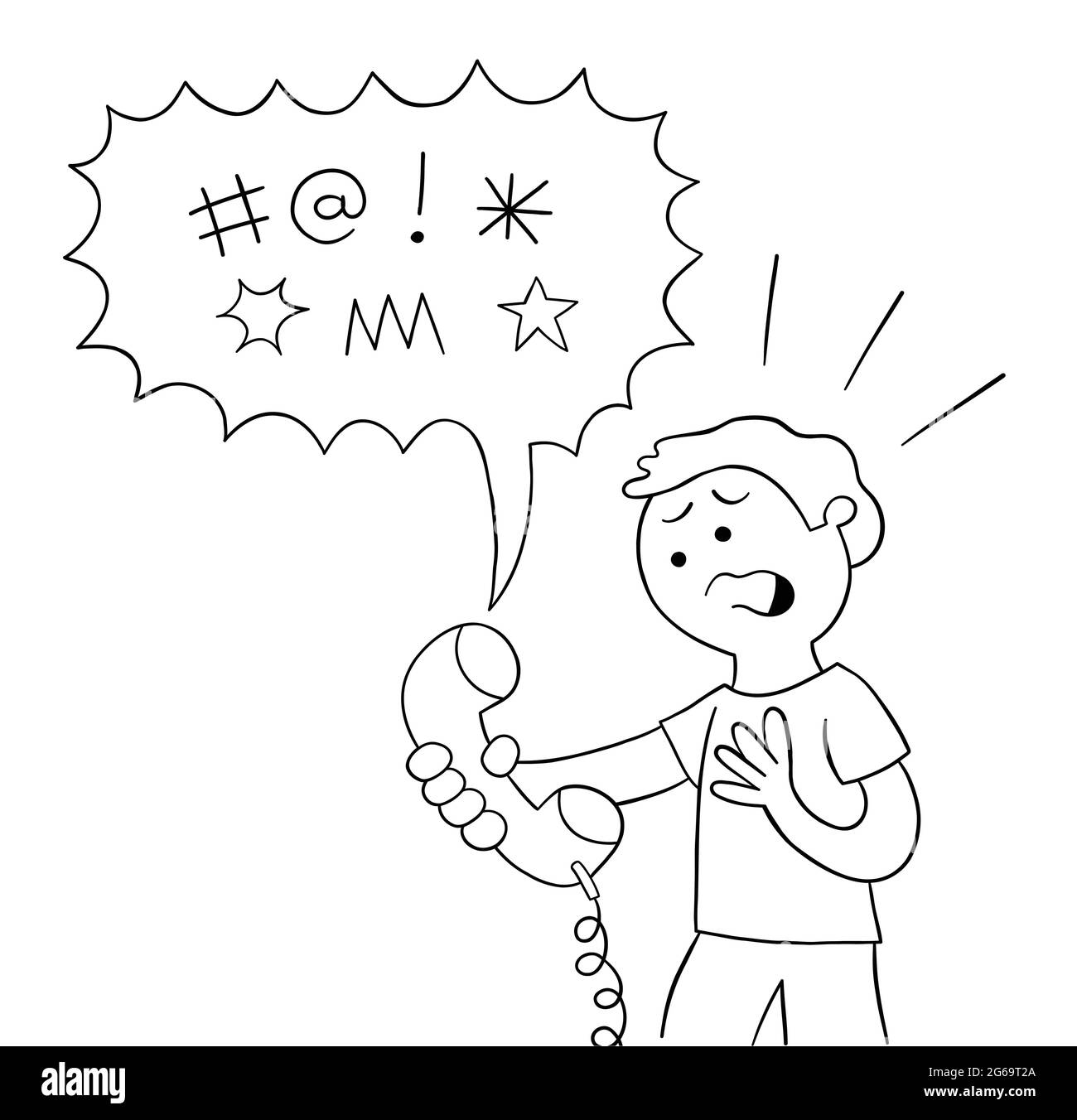 Swearing cartoon Stock Vector Images - Alamy