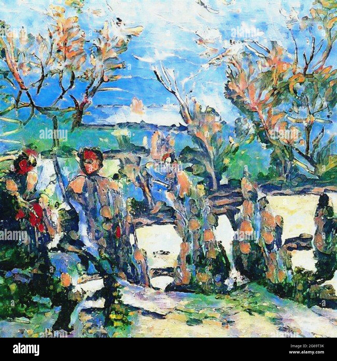 Expressionistic landscape artwork Stock Photo - Alamy