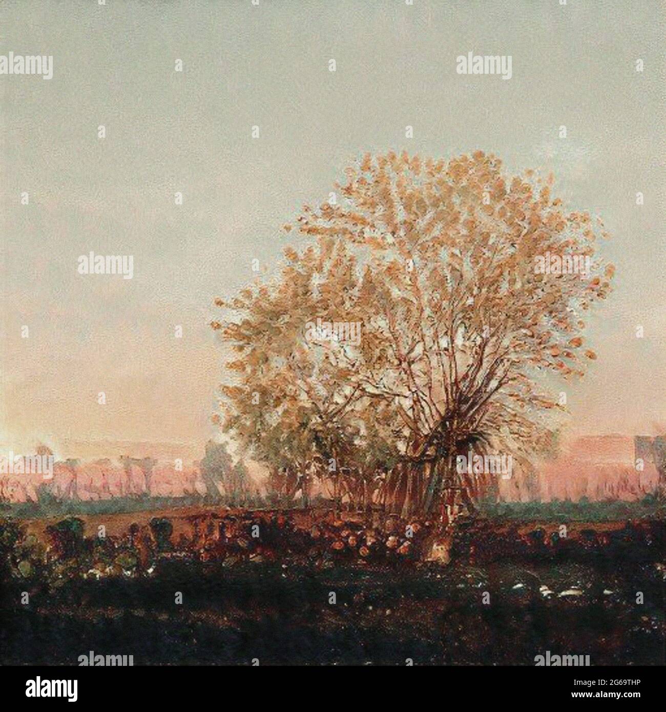 Expressionistic landscape artwork Stock Photo - Alamy