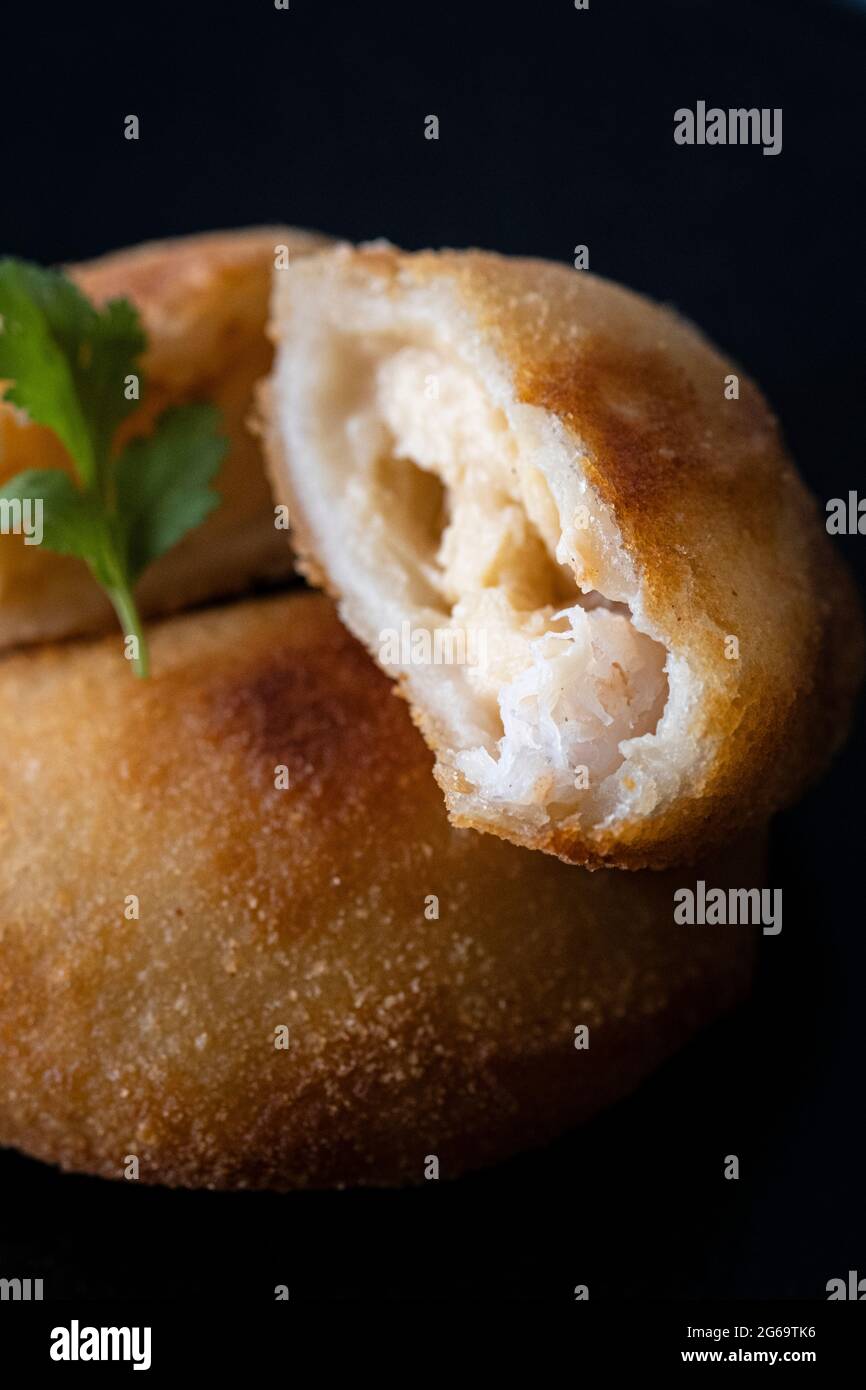 Portuguese traditional shrimp patties Stock Photo - Alamy